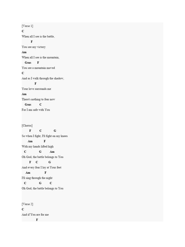 BATTLE BELONGS | PDF