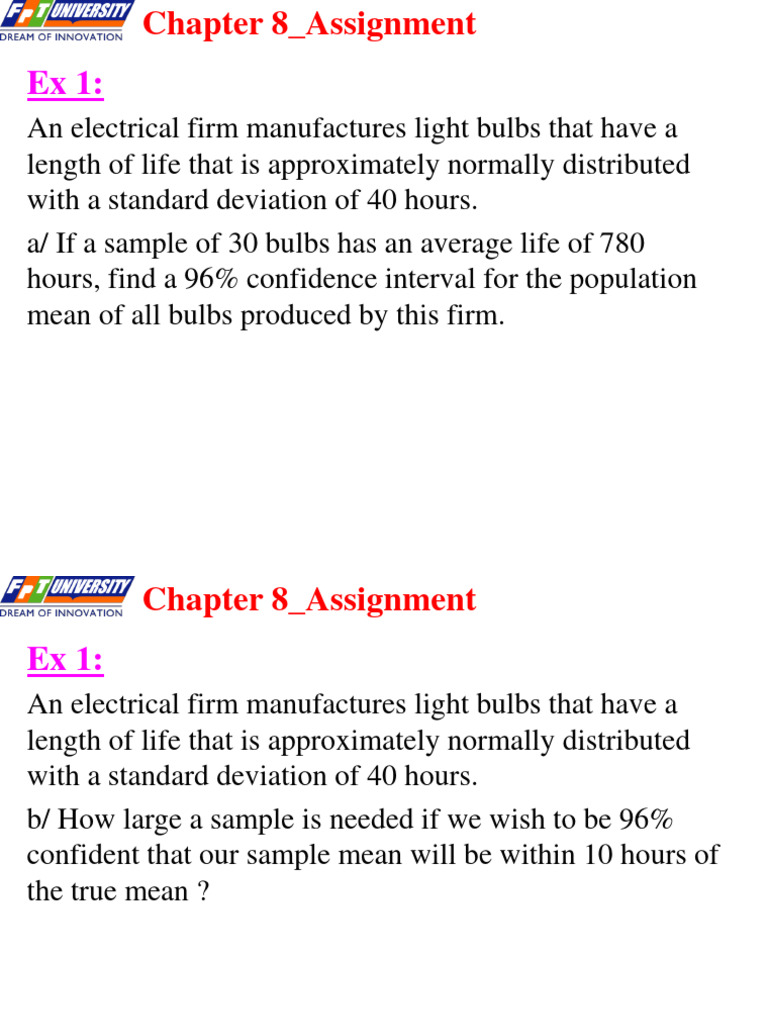 SUMMER2024 Chapter 8 Assignment | Download Free PDF | Statistical Theory | Statistical Analysis