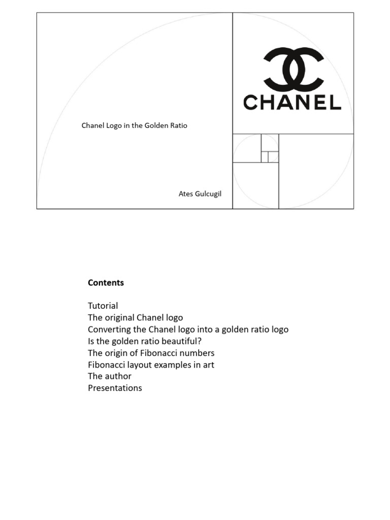 Chanel Logo in The Golden Ratio | PDF | Dimension | Rectangle
