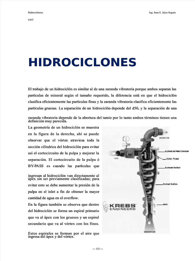 Manual Hidrociclones Krebs | PDF | Ciencia y matemática