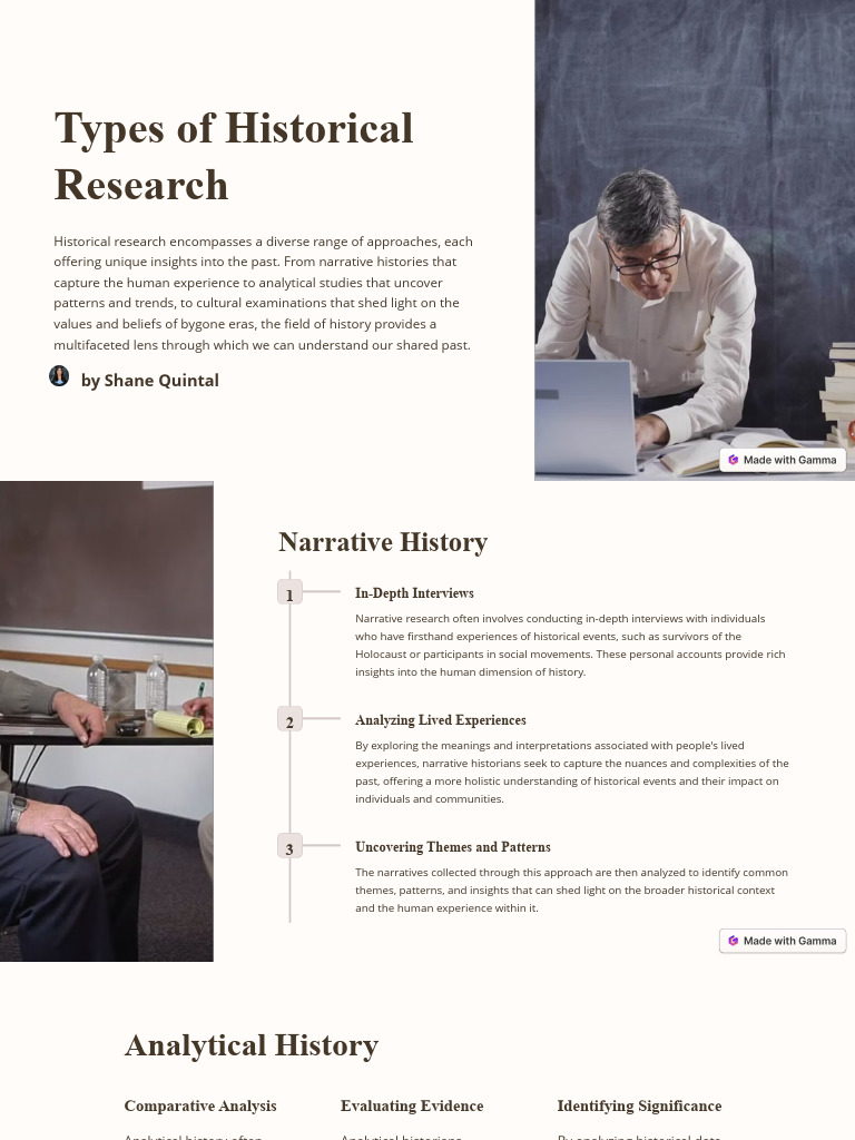 Types of Historical Research | Download Free PDF | Narrative | Historian