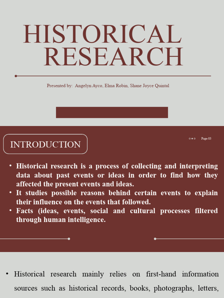 Historical Research 1 | PDF | Narrative | Historian