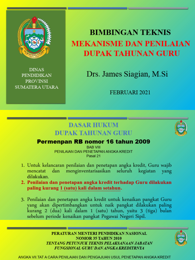 DUPAK TAHUNAN GURU Mekanisme Dan Format | PDF | Karier & Perkembangan
