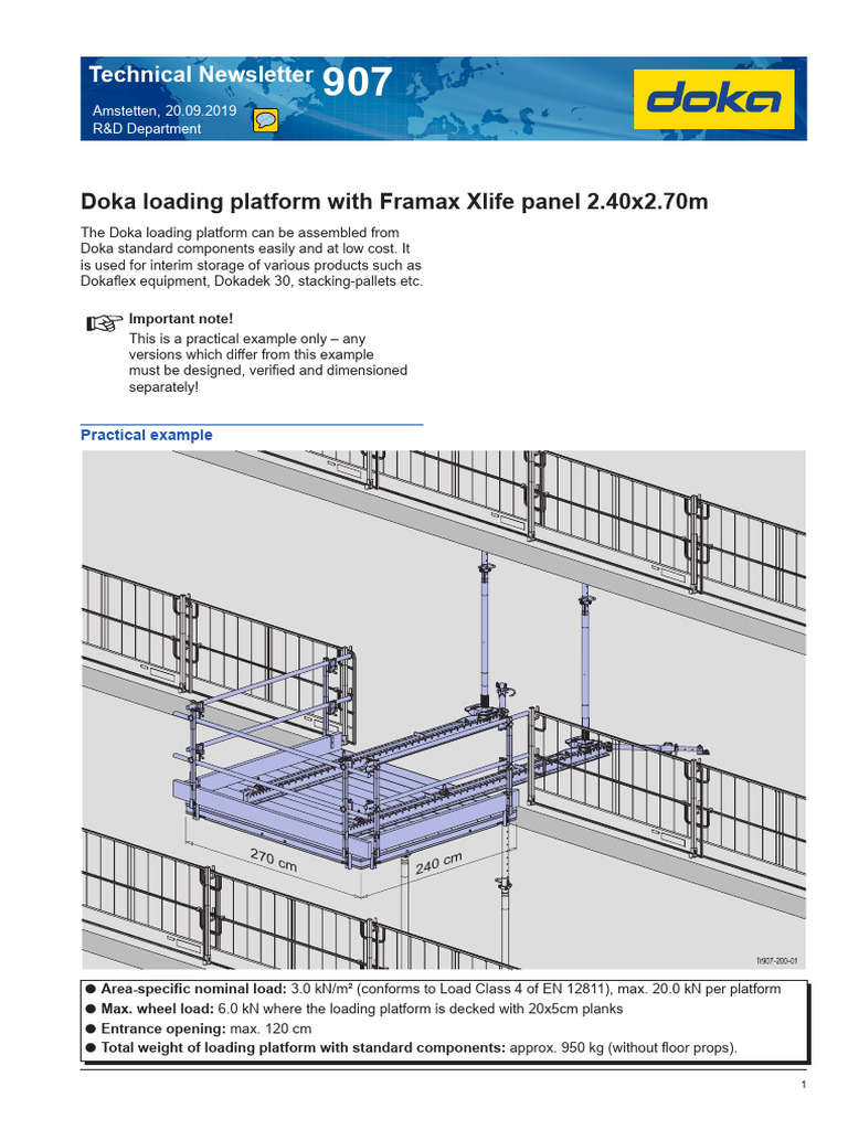 Loading Platform With Framax Panel | PDF | Scaffolding | Nut (Hardware)