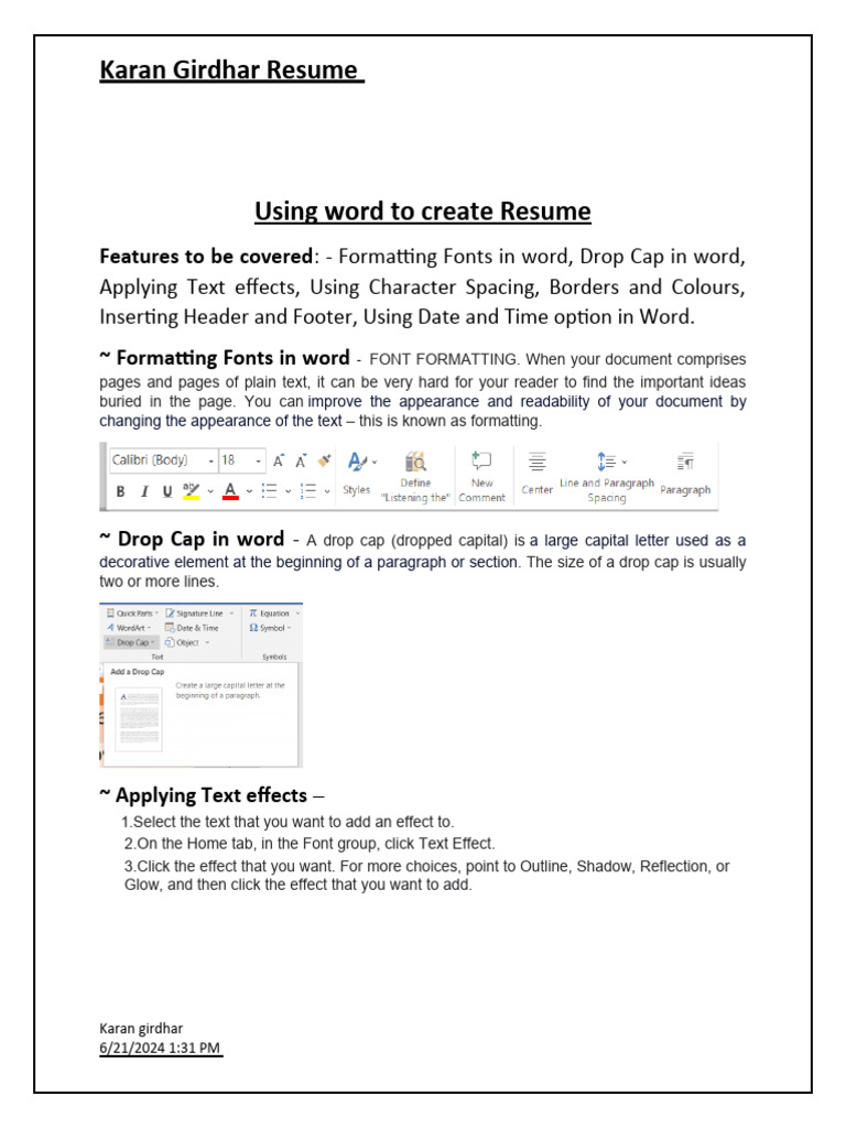 Assignment 1 | PDF | Typefaces | Microsoft Word
