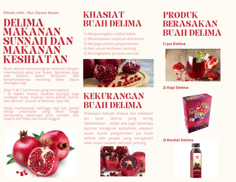 Buah Delima Brochure | PDF