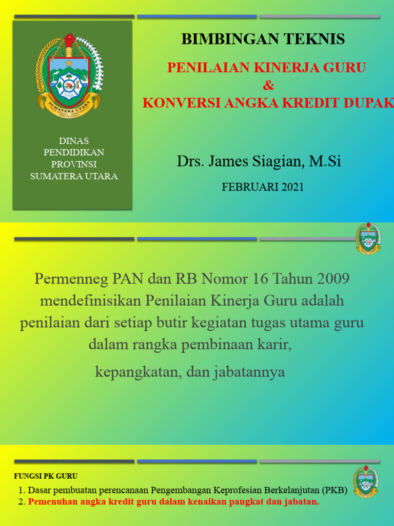 PENILAIAN KINERJA GURU-dupak | PDF