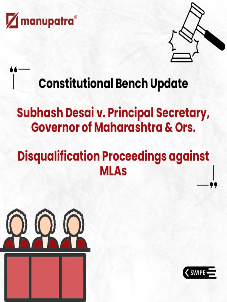 Subhash Desai Vs Principal Secretary Governor of Maharashtra & Ors ...