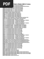 Comprehensive OBD2 Code List Guide | PDF