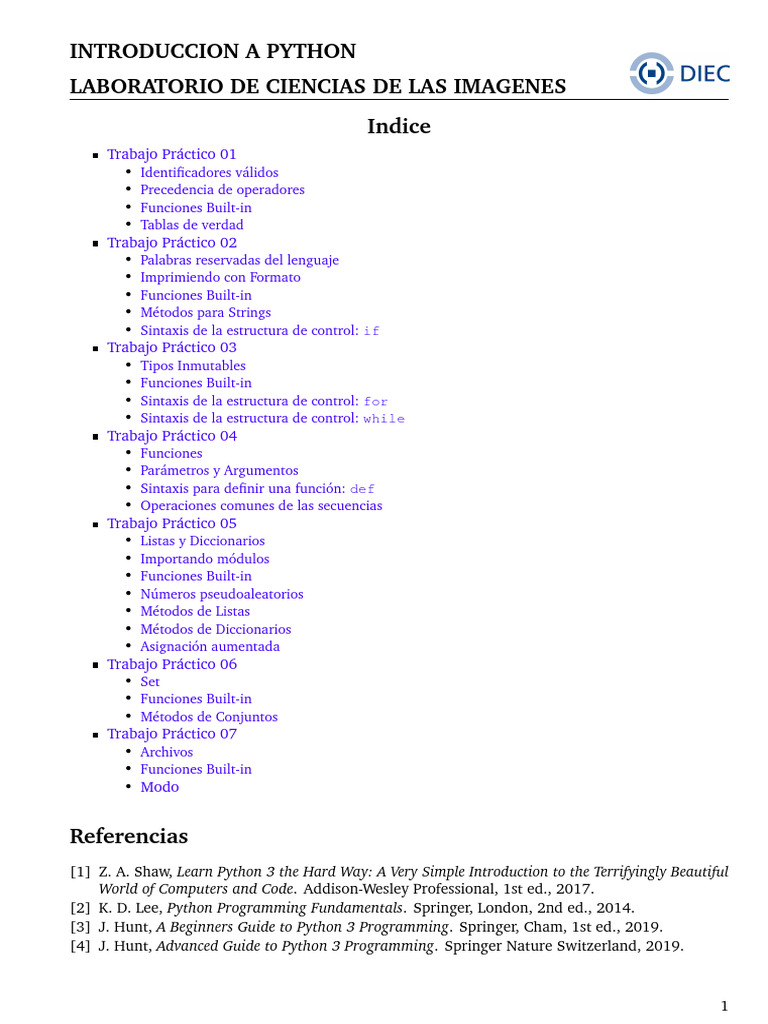 Introducción a Python: Fundamentos y Prácticas | PDF | Python (lenguaje de programación ...