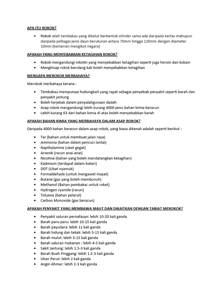 Apa Itu Rokok | PDF
