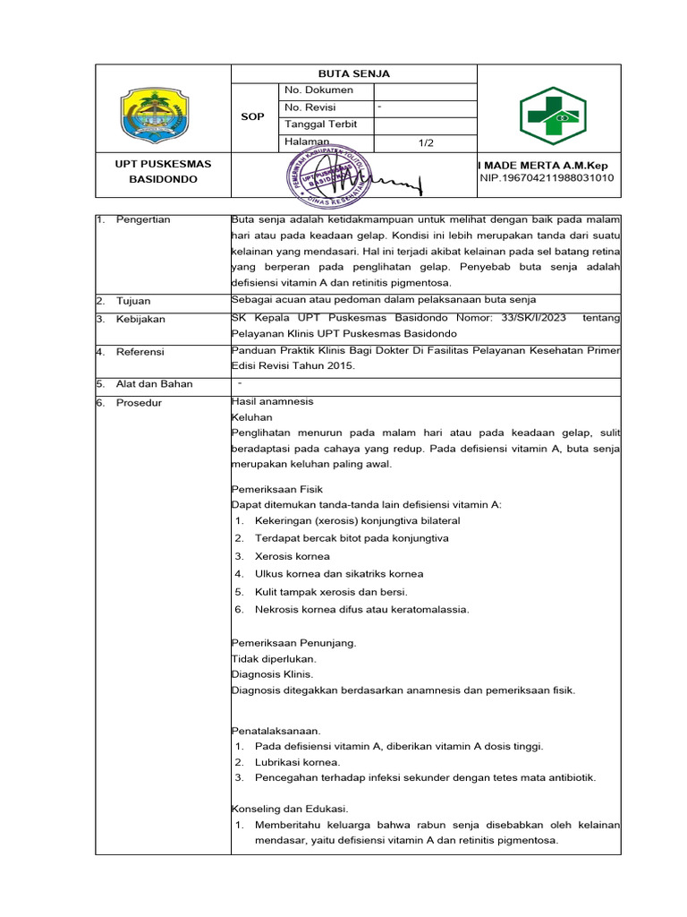 Sop Buta Senja | PDF
