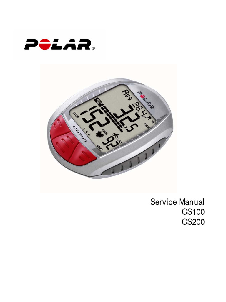 CS100, CS200 Service Manual 1.2 | PDF | Read Only Memory | Heart Rate