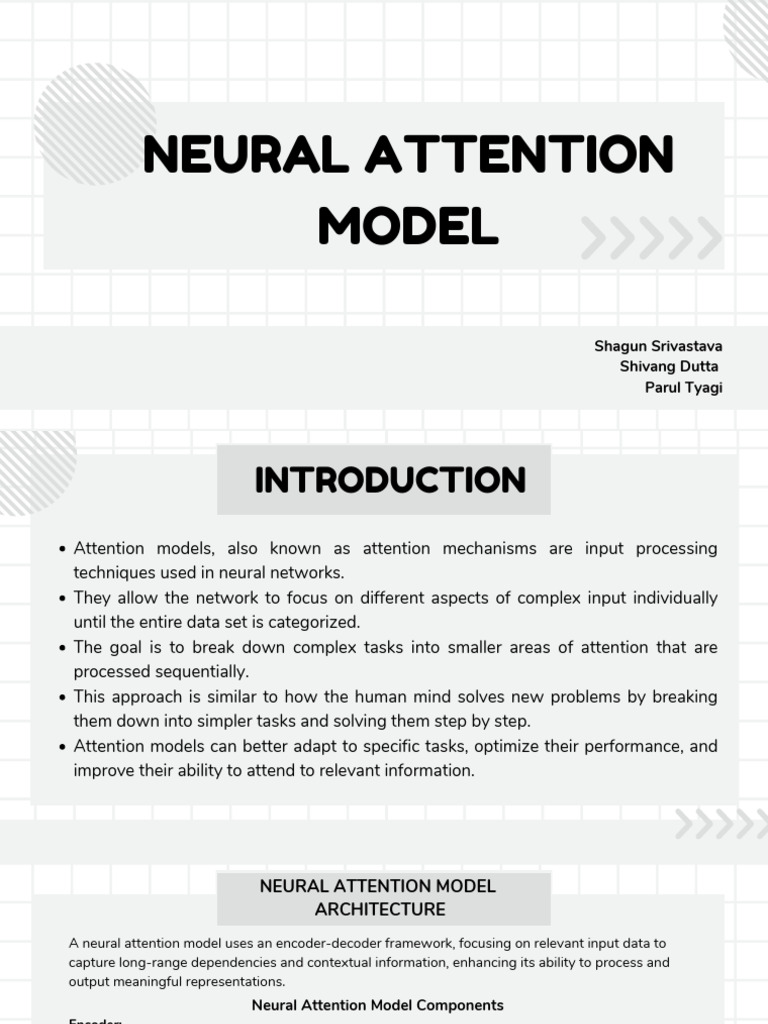 Presentation On Attention Model | PDF | Attention | Artificial Neural ...