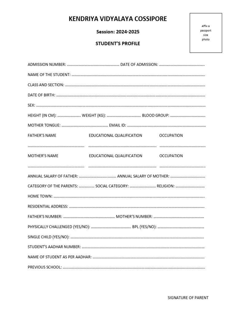 Student Profile-1 | PDF