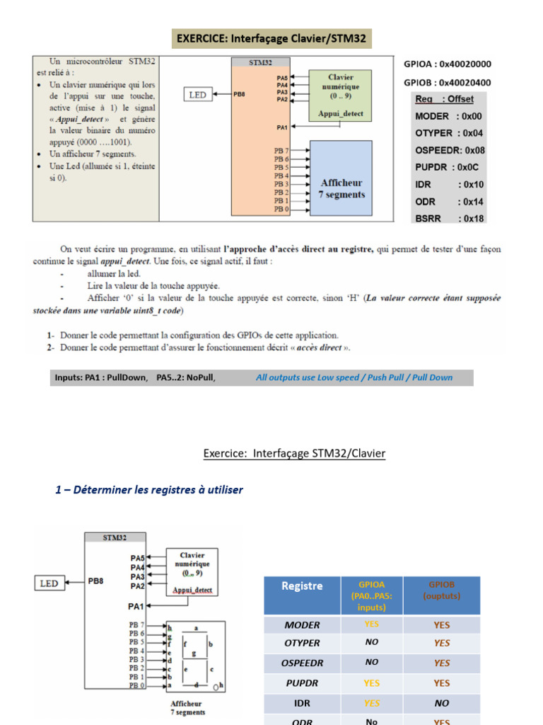 Exercice 01 Clavier F4 Avec Correction | PDF | Computer Engineering