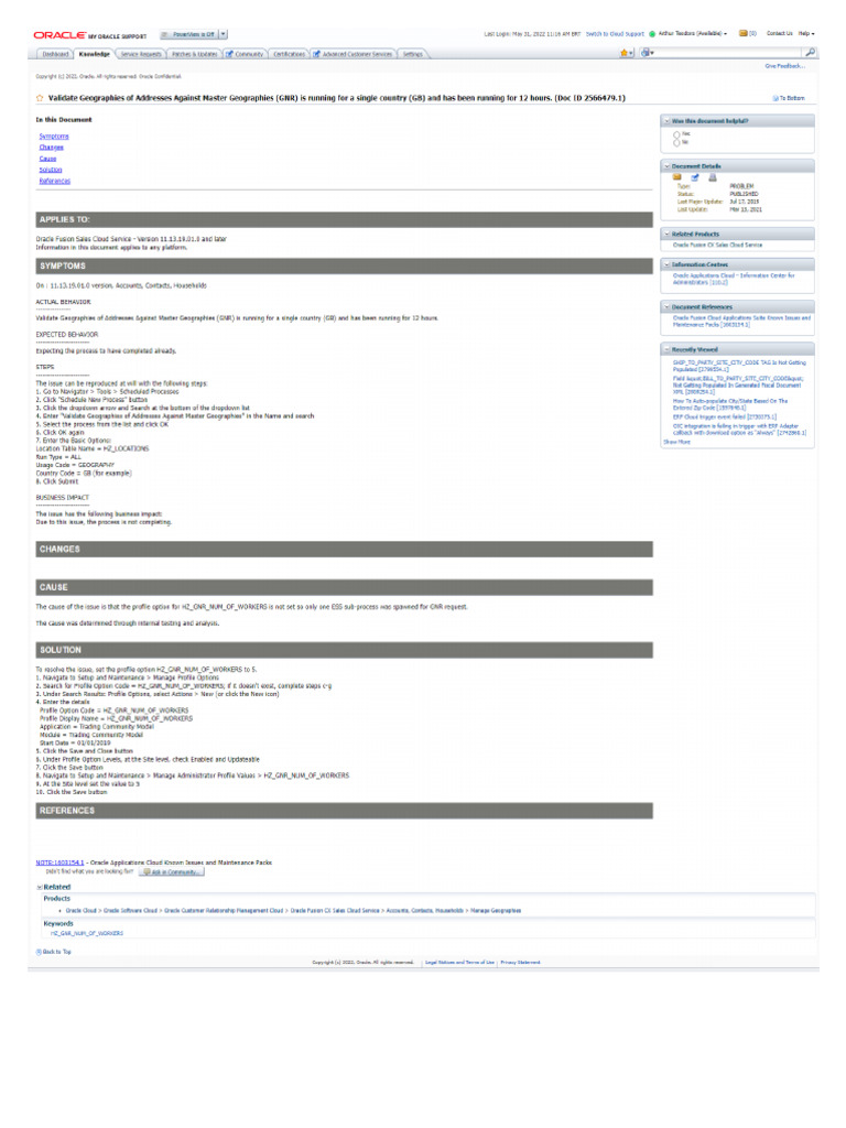Configure To Add More Workers To Fix Bill-To City Code | PDF