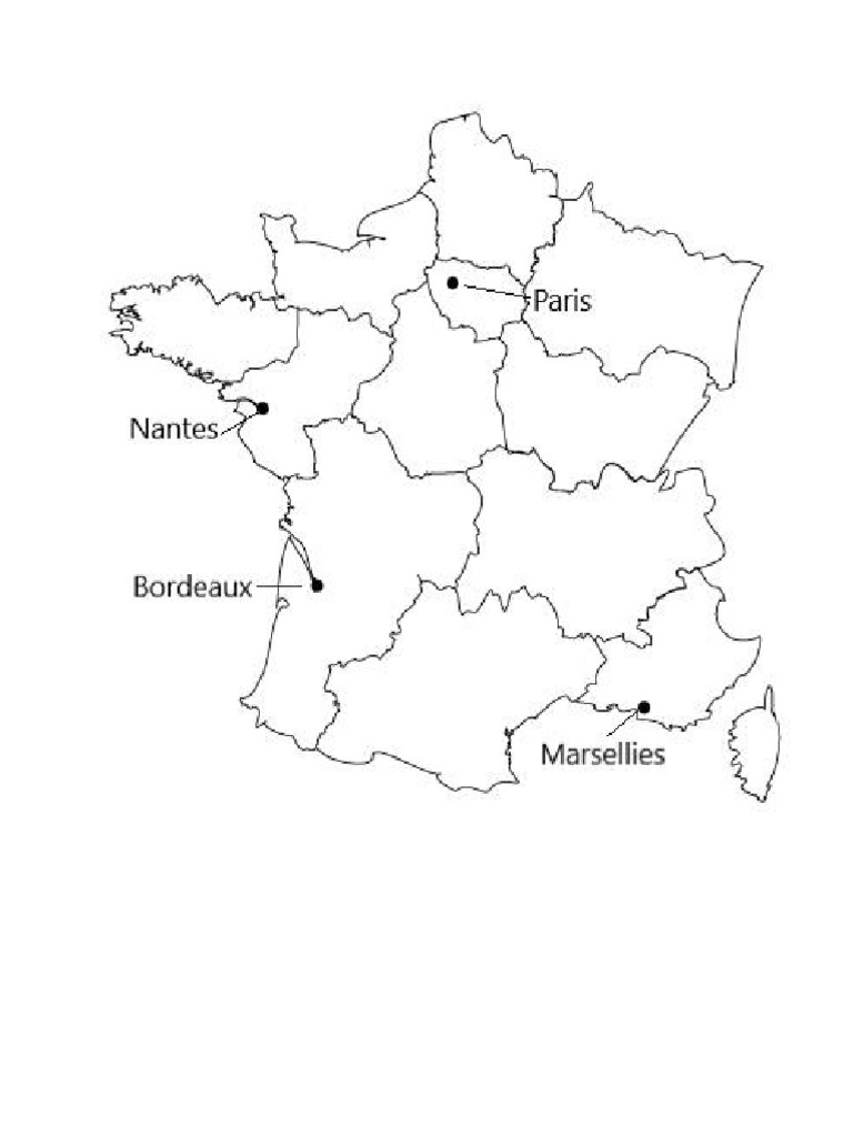 Marked-Map of France | PDF