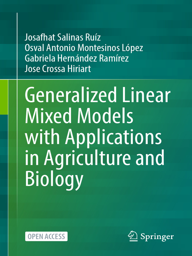 GLMM in Agriculture and Biology | PDF | Linear Regression | Analysis Of ...
