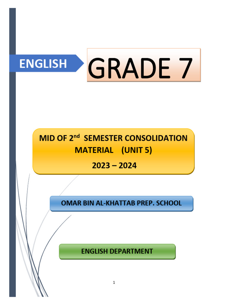 Grade 7 Revision Unit 5 | Download Free PDF | Plants | Foods