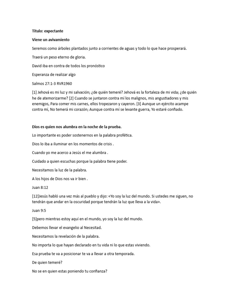 Expectante | PDF | Oración | Dios