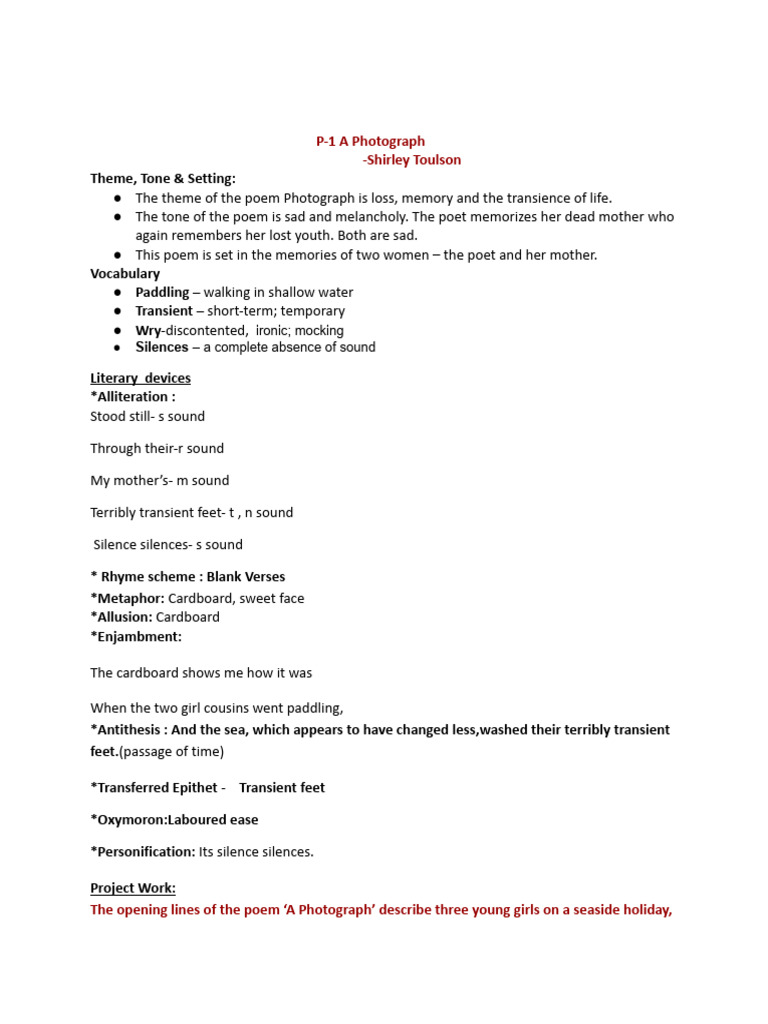 XI-How To Draft Your English Notes and Points To Keep in Mind - Sample ...