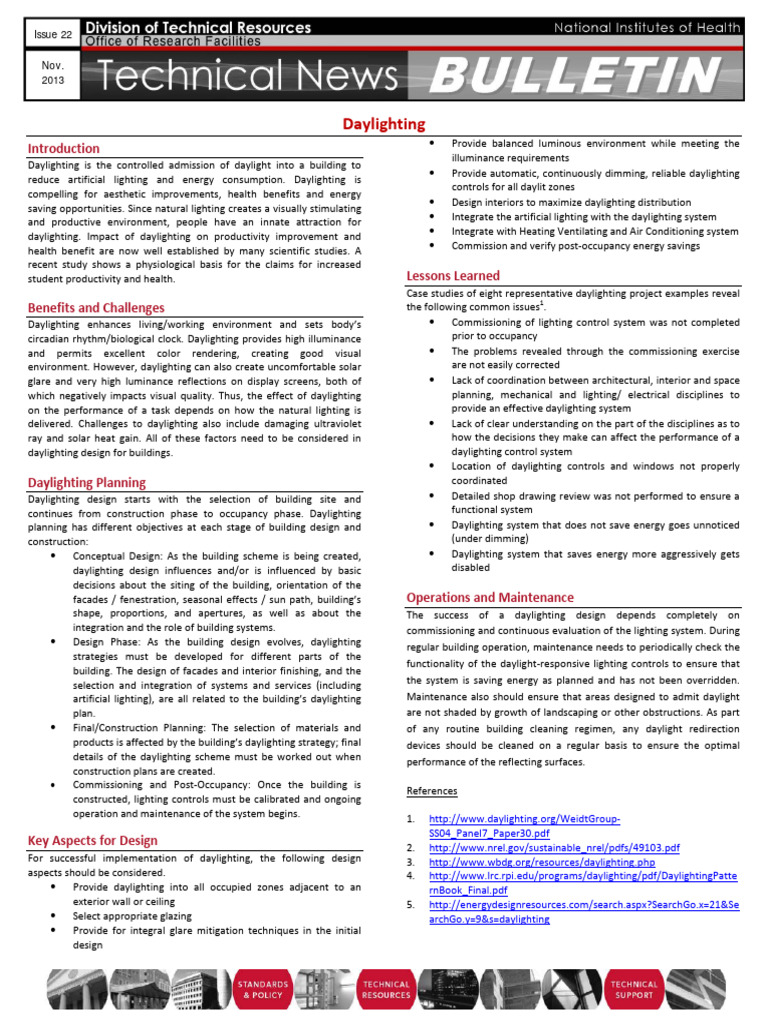 Daylighting | PDF | Lighting | Building Technology