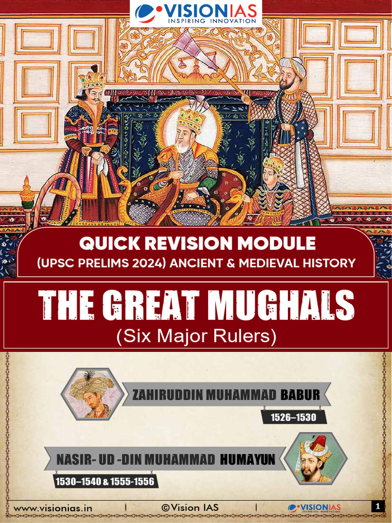 Value Added Material - The Great Mughals | PDF | Mughal Empire