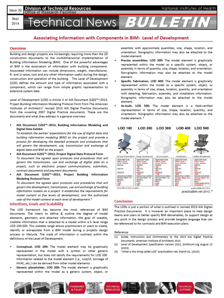 Associating Information with Components in BIM - Level of Development ...
