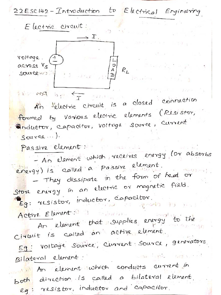 Electrical Module 1 | PDF