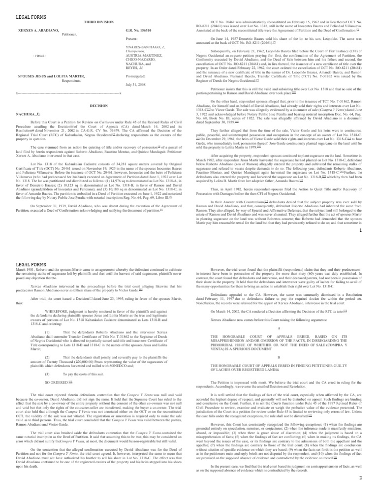 Cases Compiled Legal Forms | PDF | Lawsuit | Laches (Equity)