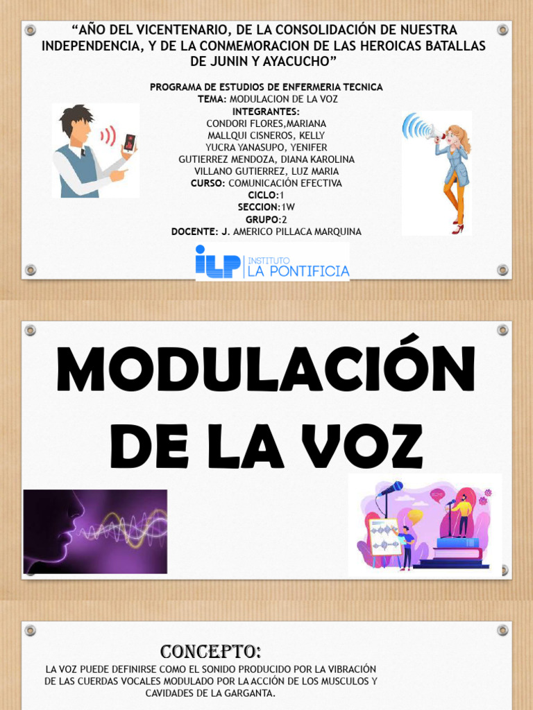 Modulacion de La Voz 1 | Descargar gratis PDF | Sonido | Voz humana