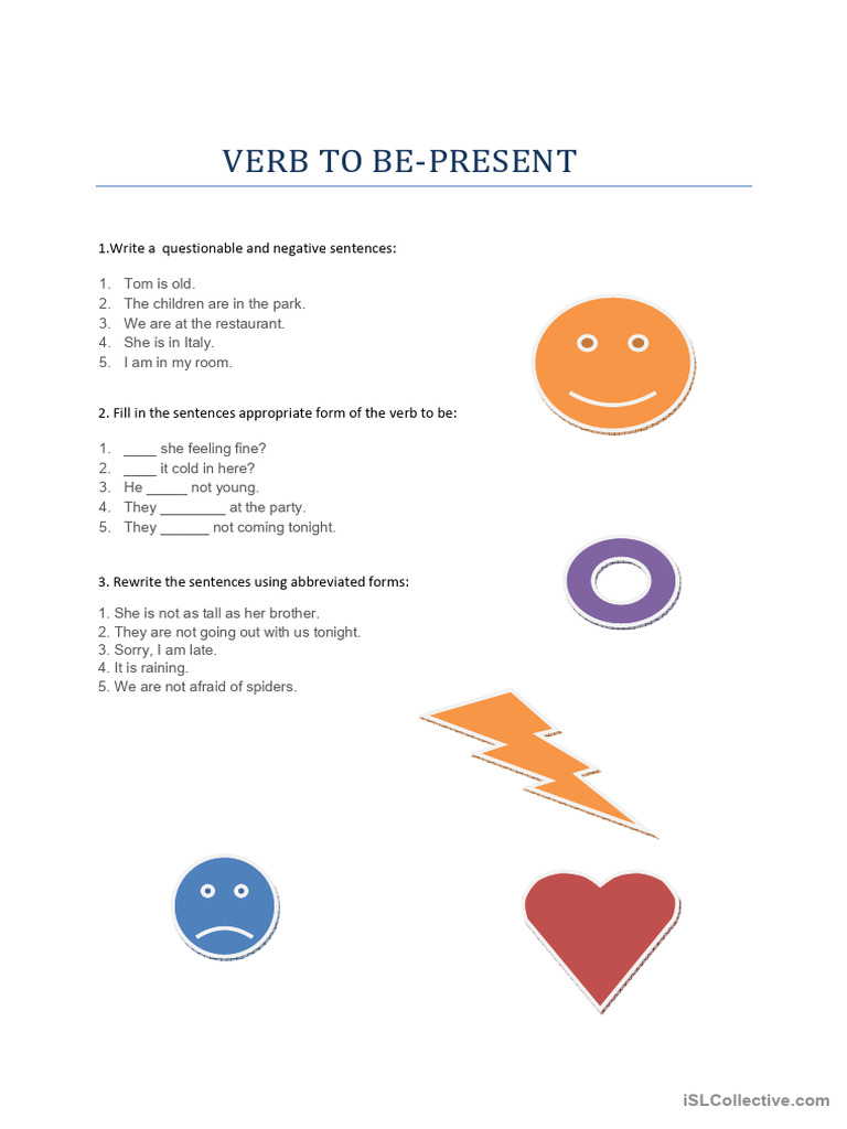 Verb To Be 2 | PDF