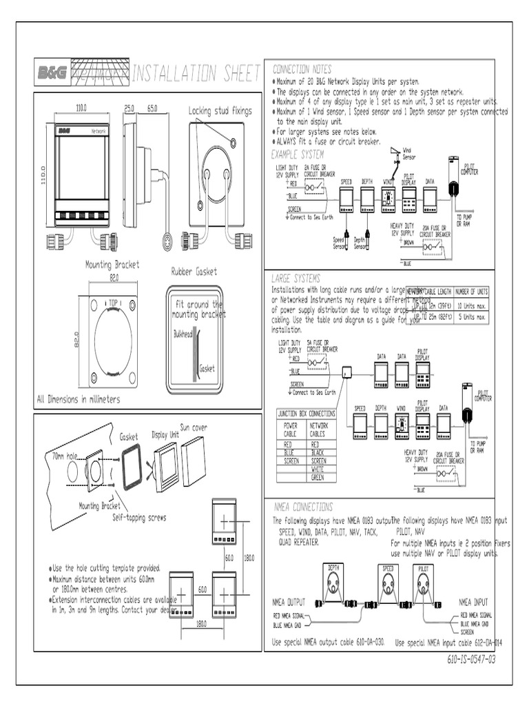 B&G Network General Installation | PDF