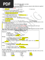 Entrance Exam Practice Test 1 KEY - Grade 9 | PDF | Language Arts ...