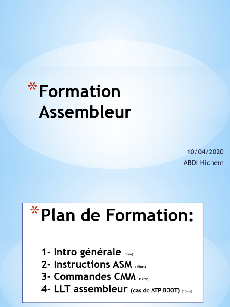 Présentation Assembleur | PDF | Parameter (Computer Programming ...
