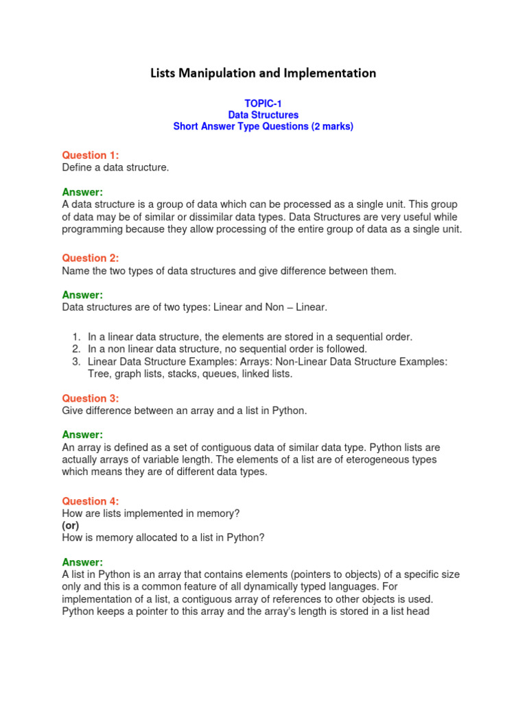 12 ch3 | PDF | Data Structure | Pointer (Computer Programming)