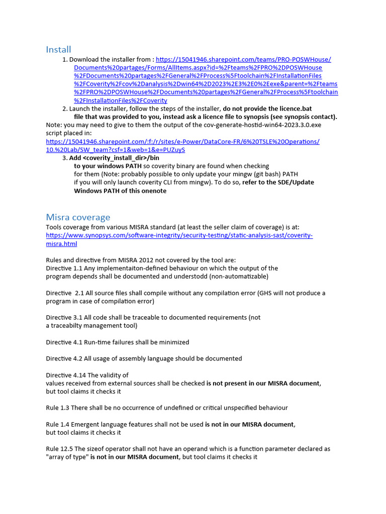 Coverity Tools | PDF | Pointer (Computer Programming) | Computing