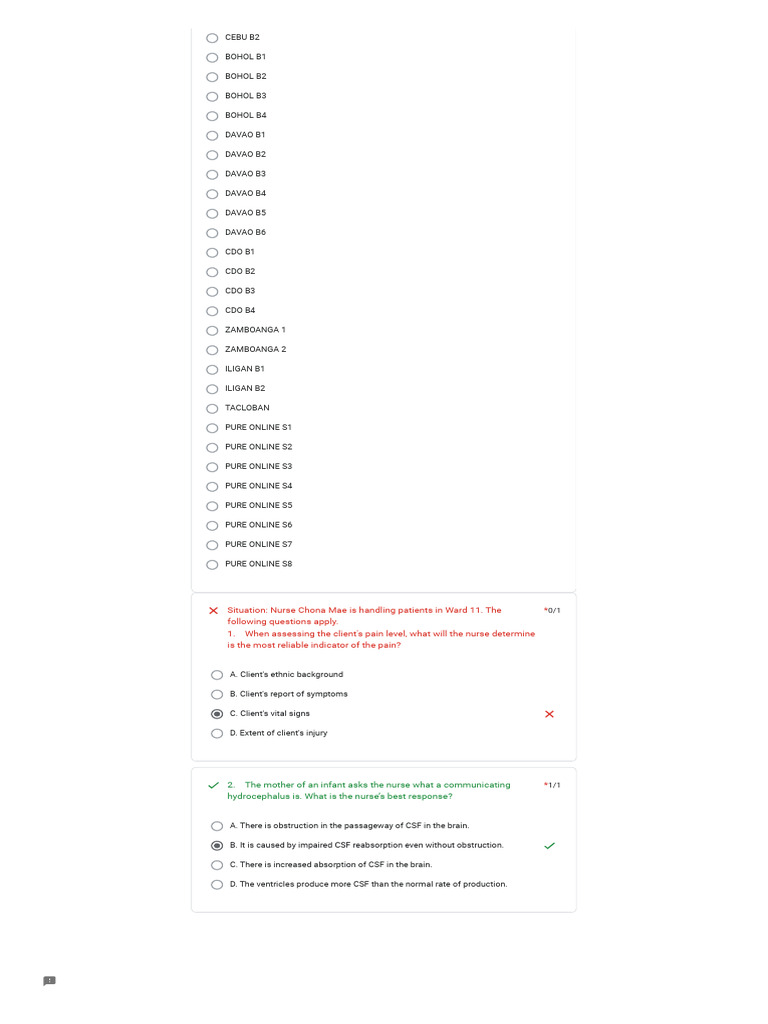 Diagnostic Exam - NP5 | PDF | Anemia | Surgery