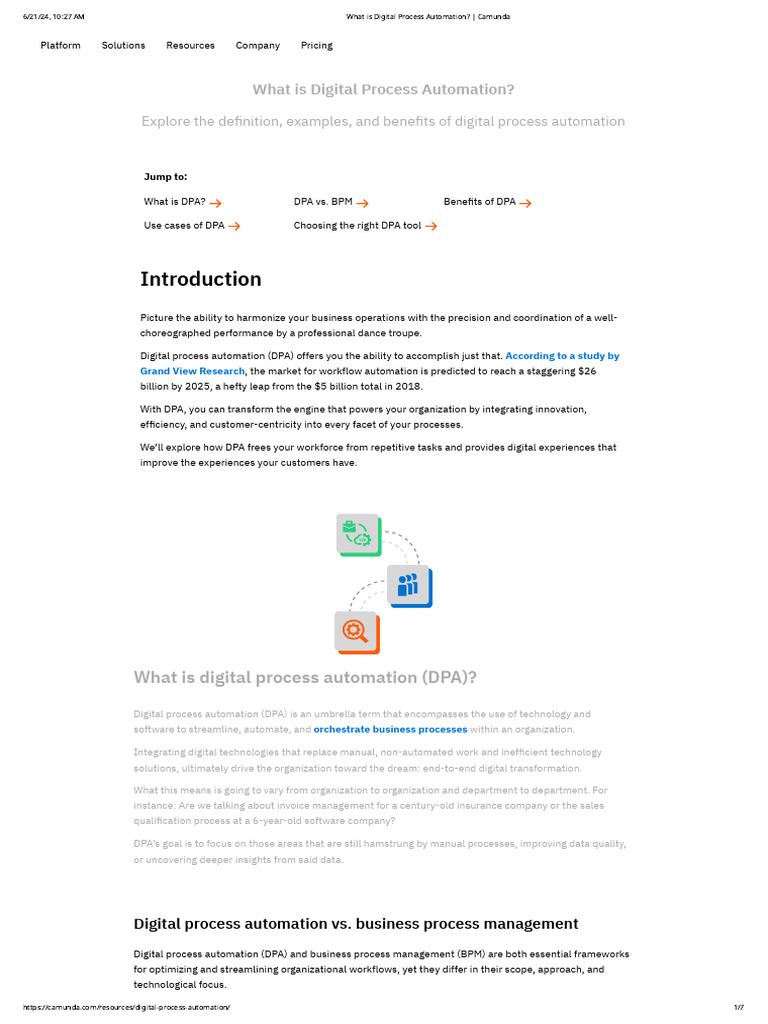 What Is Digital Process Automation - Camunda | PDF | Business Process ...