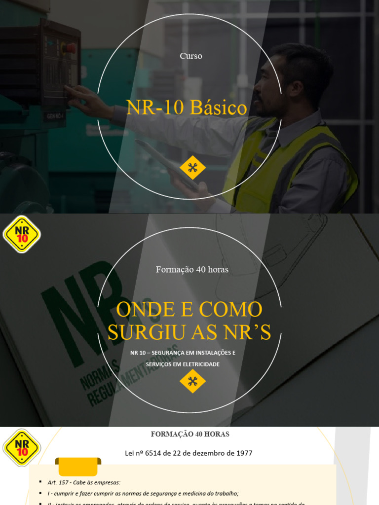 NR10 - Treinamento - Basico Parte 1 - Jan 2024 | PDF | Geração de ...