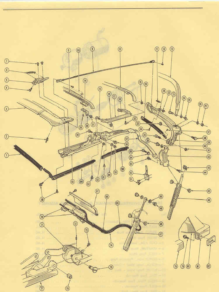 Convertible Top1 Exploded View | PDF