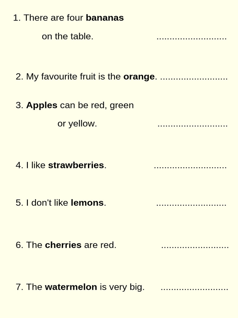 Worksheet Cut and Glue Fruit Year 1 | PDF