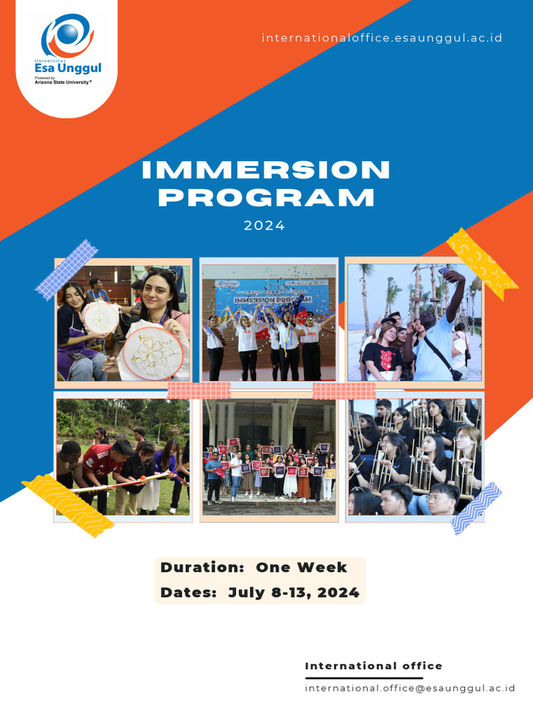 UEU Immersion Program 2024 | PDF