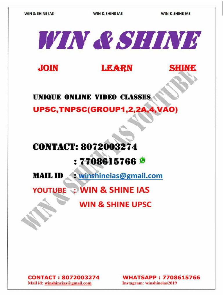 All Prose 6th To 10th Win Shine Ias | PDF | Adverb