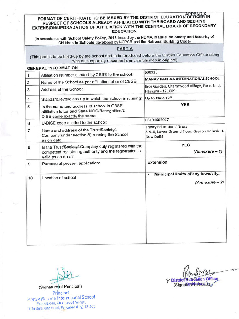 Annexure-7 DEO-Certificate | PDF