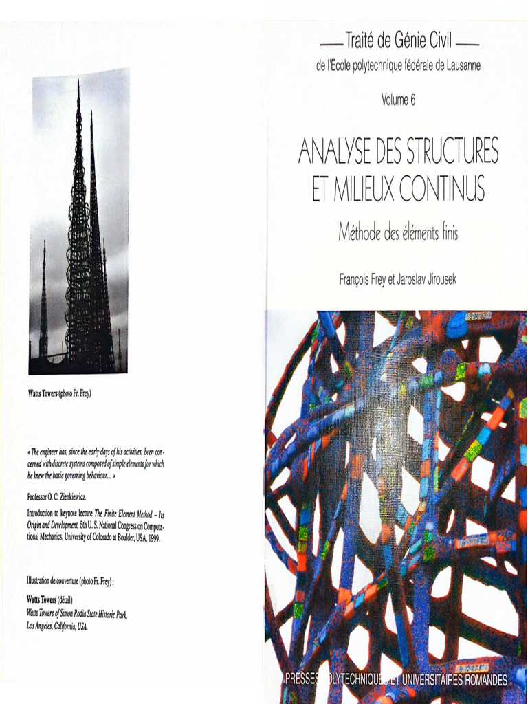 Traité de Génie Civil Volume 6 Analyse Des Structures Et Milieux | PDF