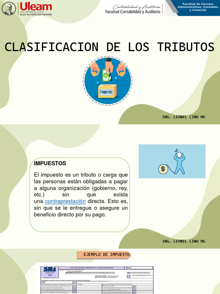 Clasif Trib | PDF | Impuestos | Economias