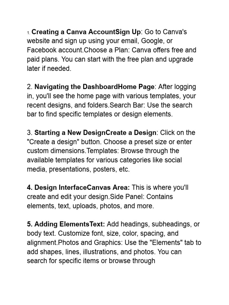 Canva Tutorials | Download Free PDF | Software | Computing