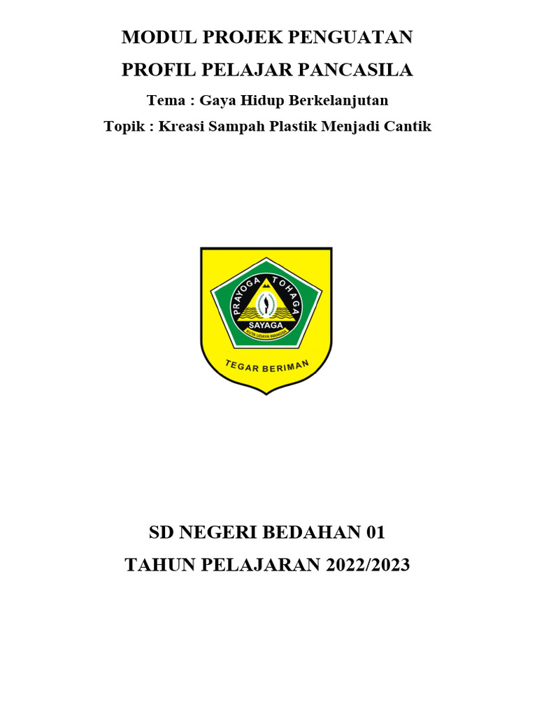 Modul P5 2023 Editt FIX | PDF | Karier & Perkembangan